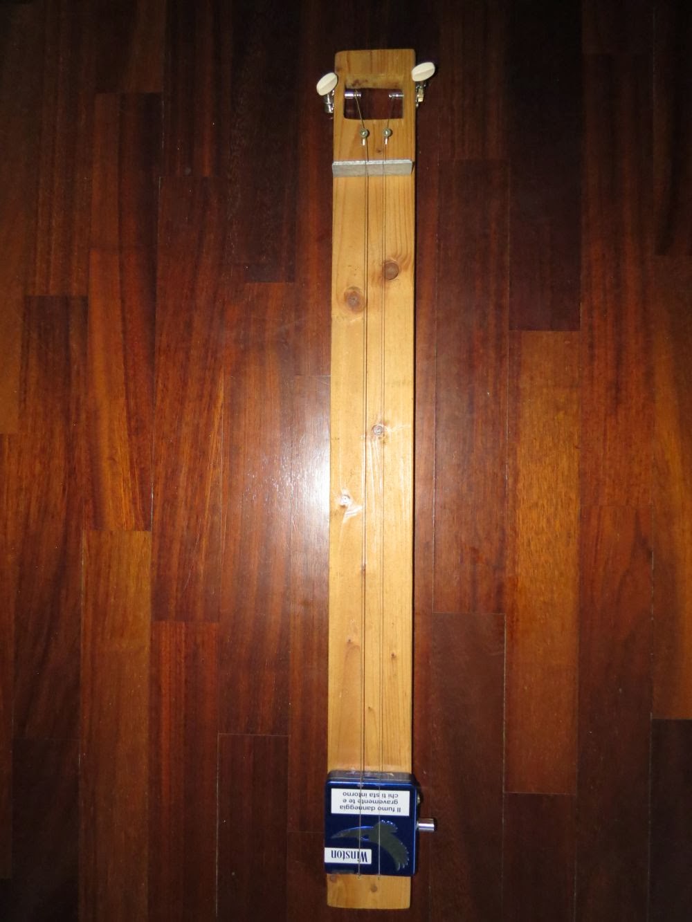 Davide Gironi blog: Homemade 2 Guitar Strings Diddley Bow