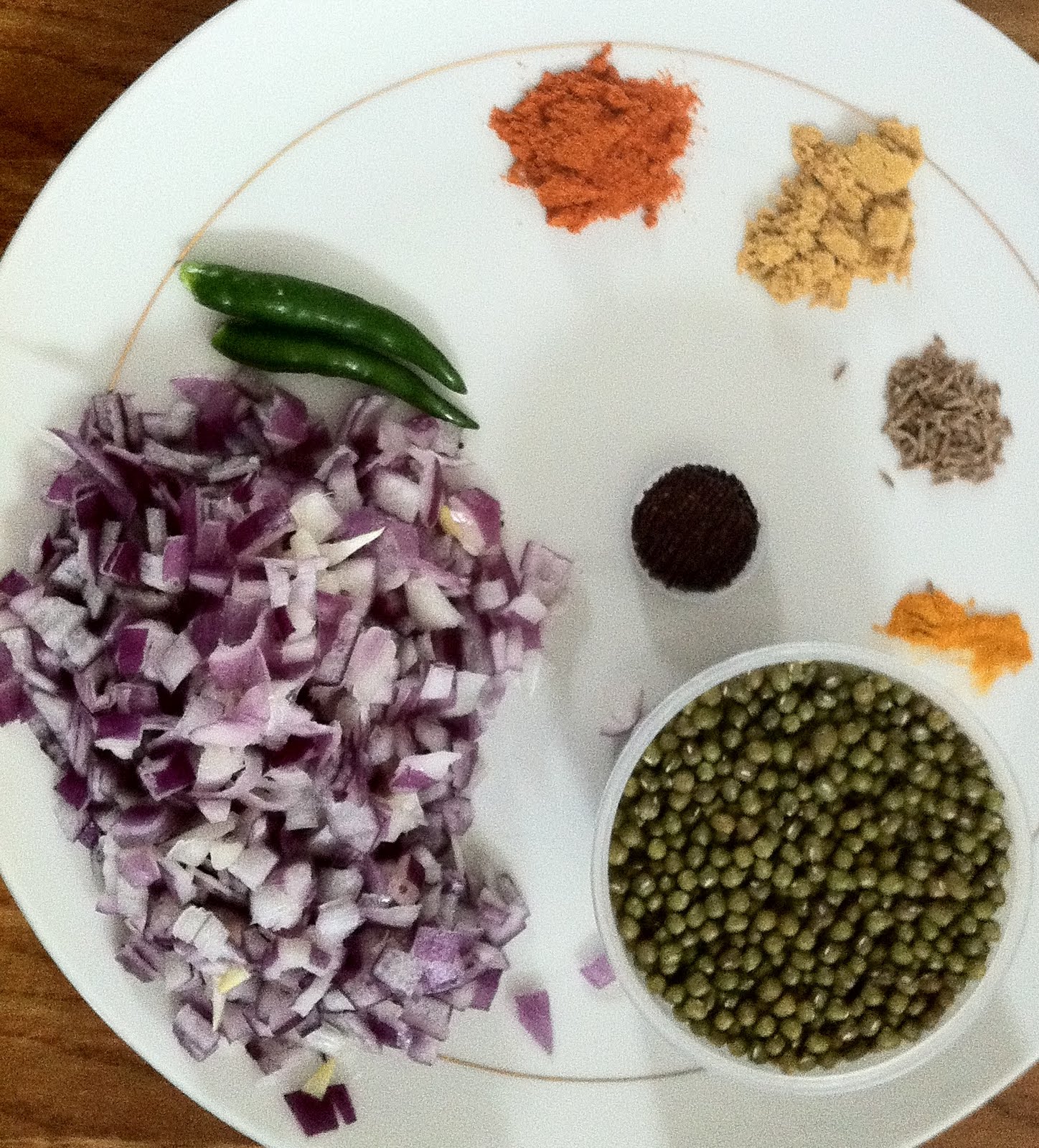 Green Gram - Pachai Payaru Curry - Indian Samayal Recipes - Anitha Recipes