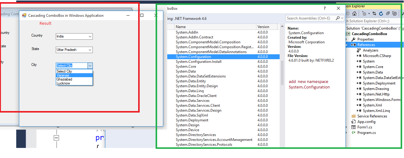 Cascading Combobox In Windows Application Using C Net ~ Microsoft Net Expert Call91 9555484663