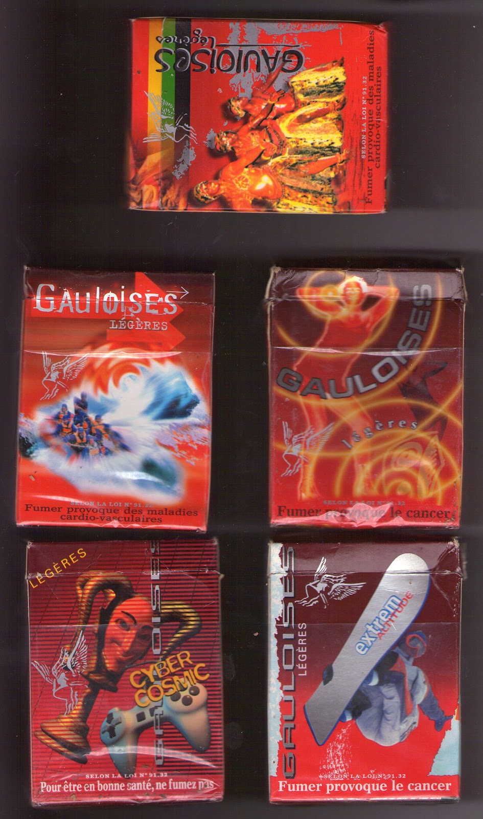 Ma Collection de paquets de cigarettes: GAULOISES + CAPORAL + TROUPE ...