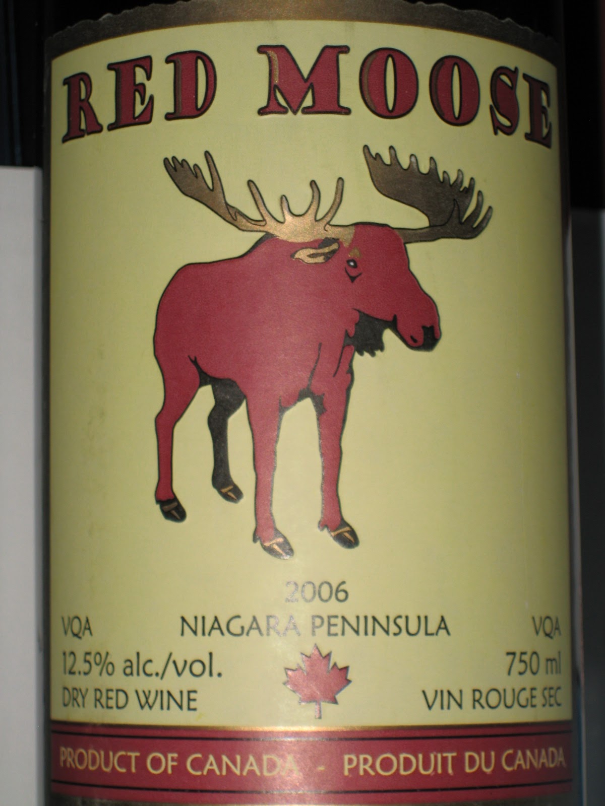 OntarioWineReview's Lost & Found: Konzelmann Estate Winery 2006 Red Moose