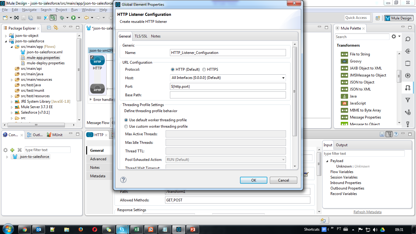 My Experience with MuleSoft: Using Salesforce connector With Transform Message