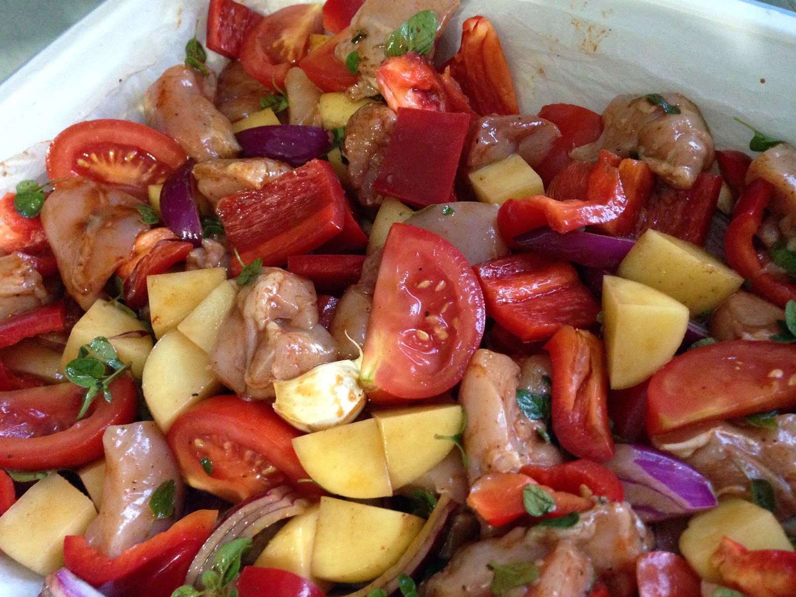 chicken tray bake jamie oliver