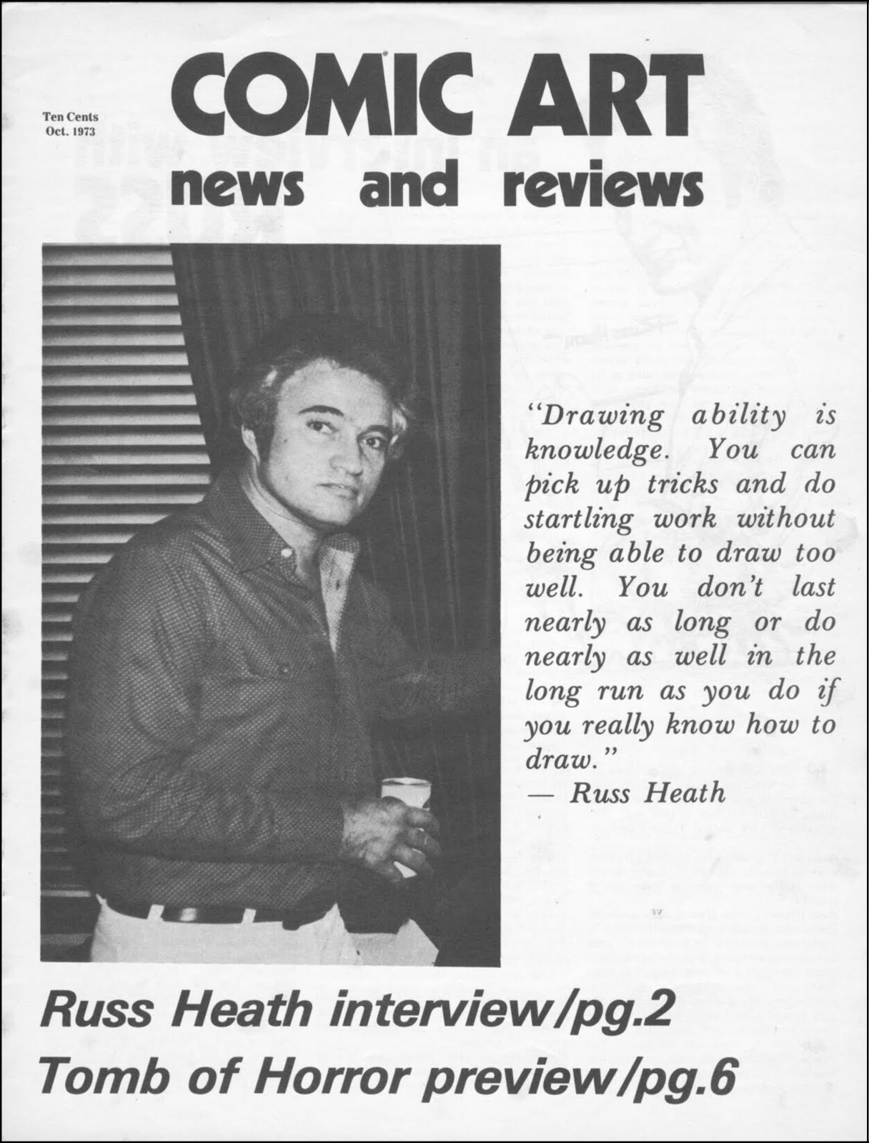 Fantasy Ink: Russ Heath Interview, 1973
