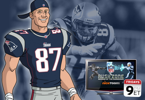 The cartoon Rob Gronkowski