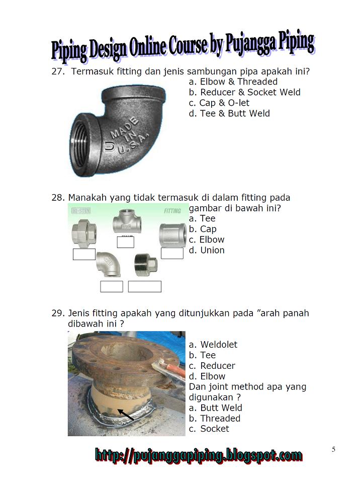 CERITA PIPING, BUKU DAN KOPI: PERTANYAAN MENGENAI PIPE FITTING