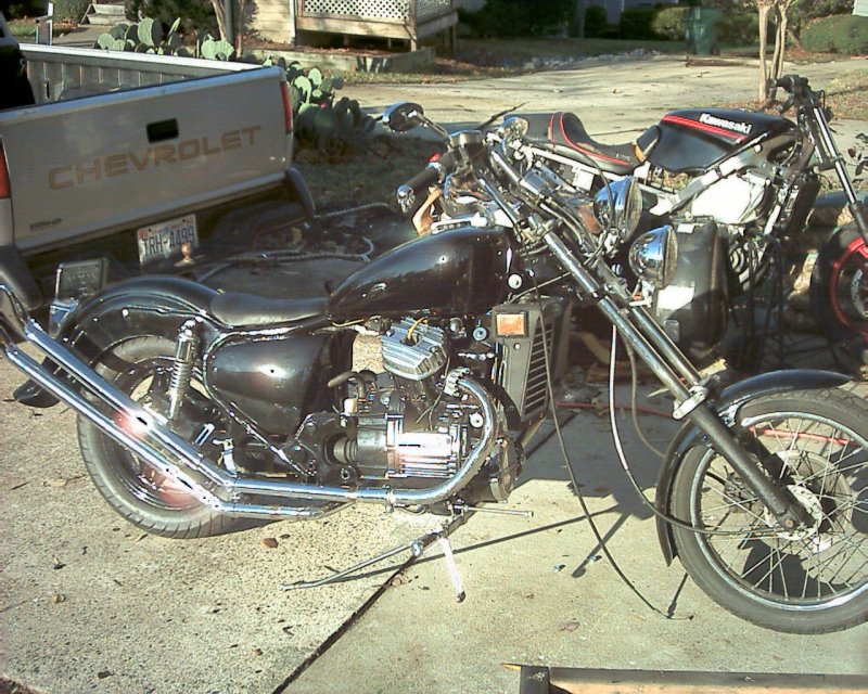 Modified Motorcycles by ChopperCharles: Created custom 2-into-2 exhaust