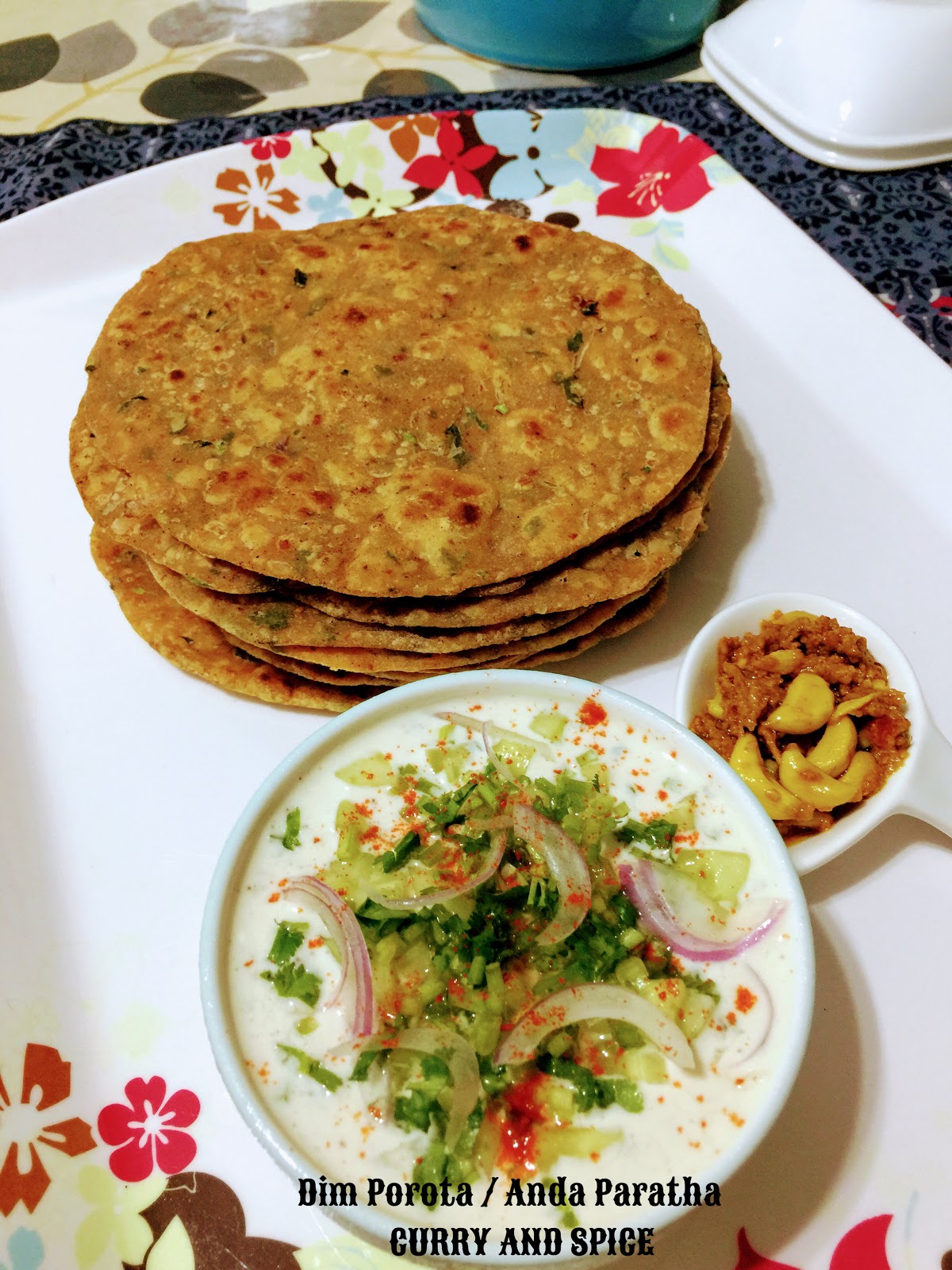 CURRY AND SPICE: DIM POROTA / ANDA PARATHA