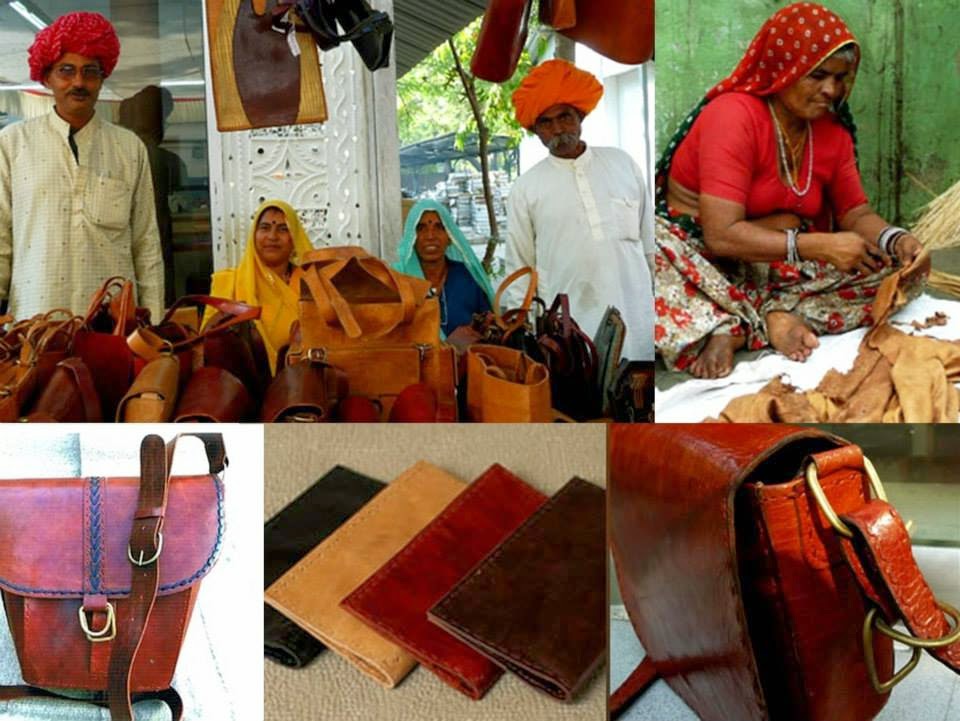 The Magic Tours Blog: Leather-work Artisans in a village near Ajmer