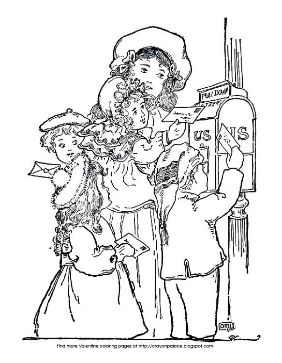 Post Box Coloring Pages