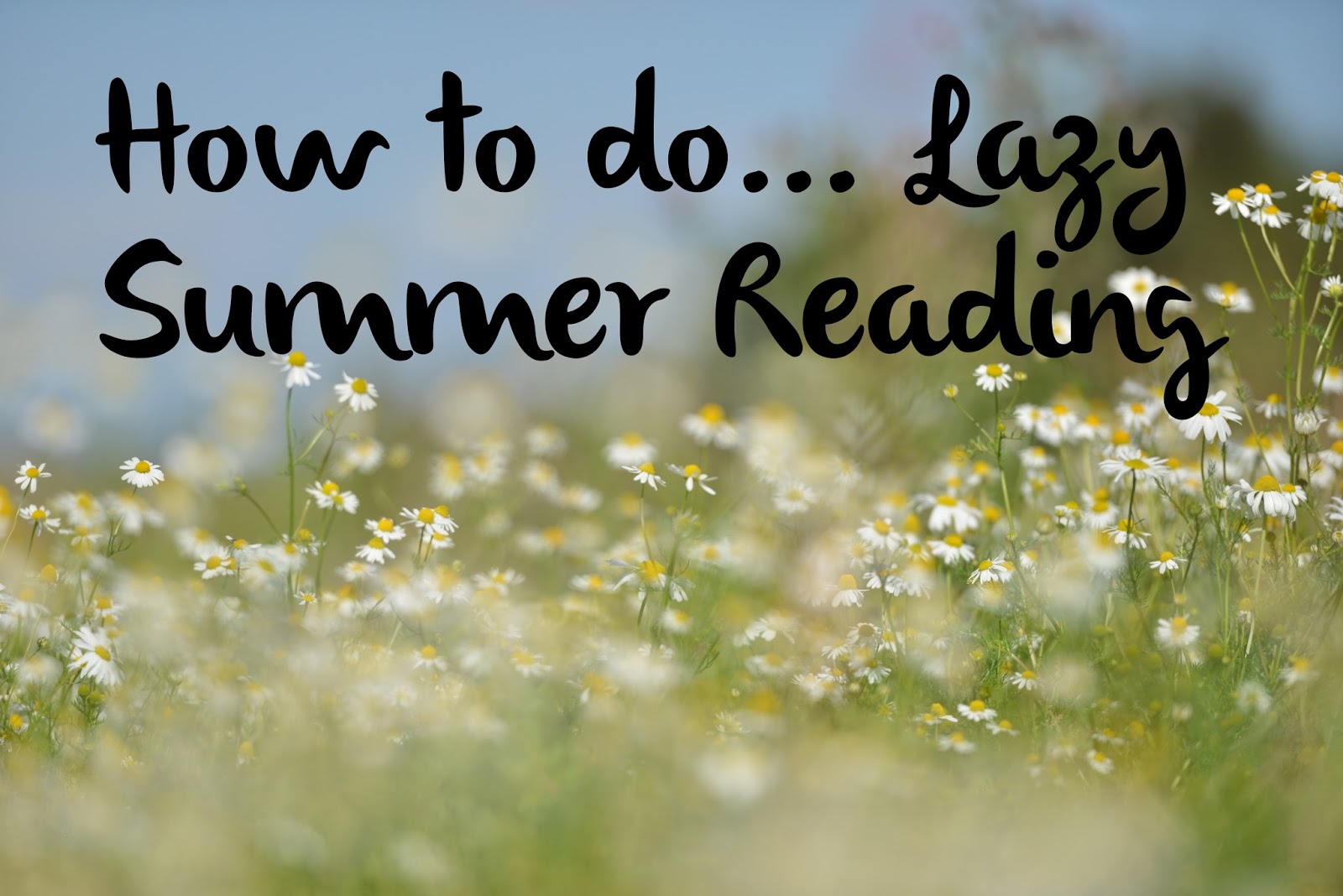 How to do...Lazy Summer Reading ~ The Literary Lady