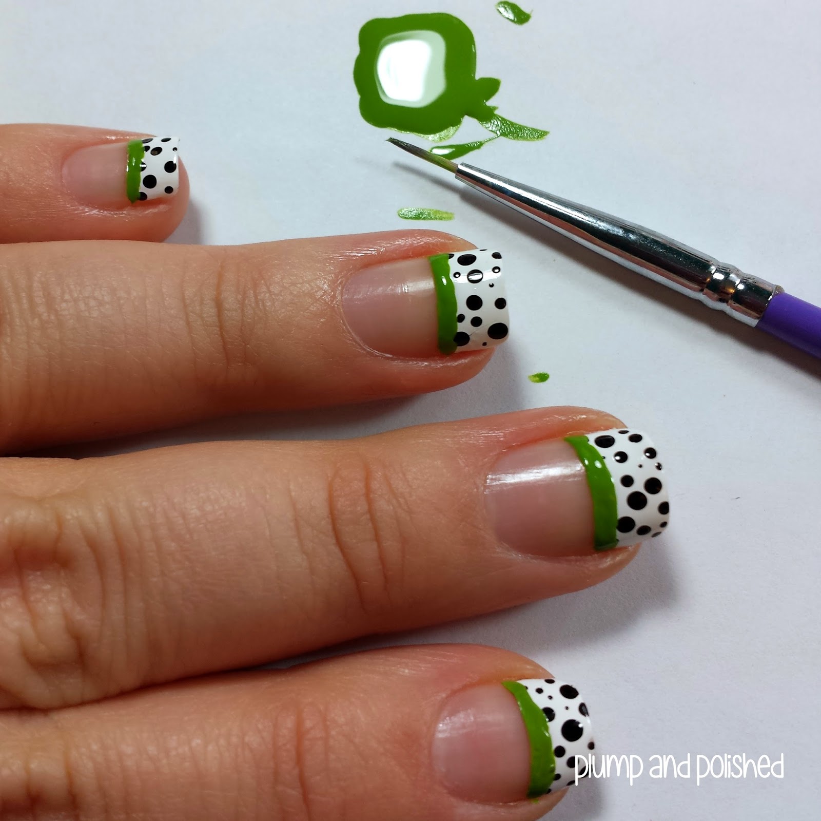 Plump and Polished: ShopLately - French Tip Dip Nail Art