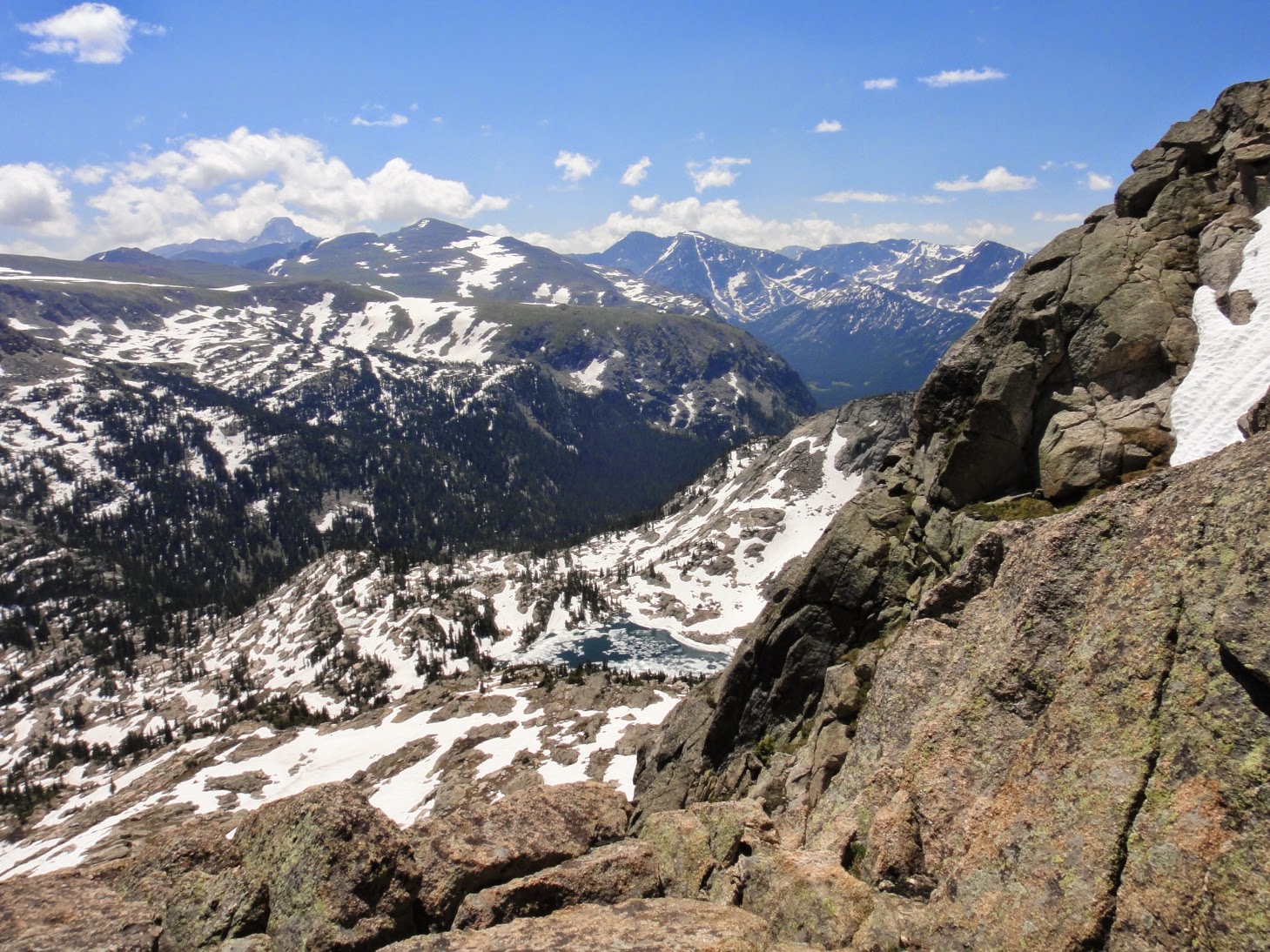 Hiking Rocky Mountain National Park: Snowdrift Peak and its lakes.