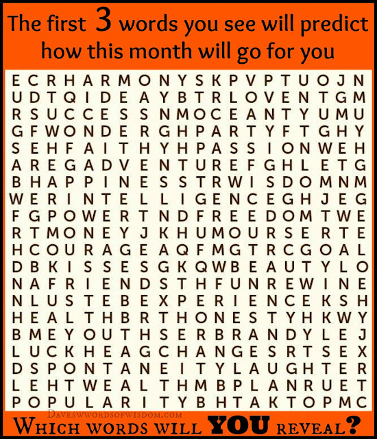 Daveswordsofwisdom The First Three Words You See Will Predict How Your Month Will Be Daveswordsofwisdom The First Three Words You See Will Predict How Your Month Will Be