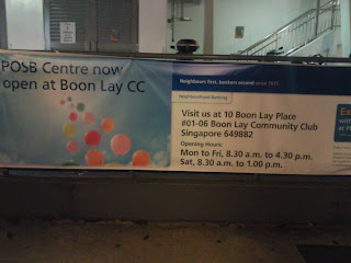 A Day In SG: POSB Bank at Boon Lay CC