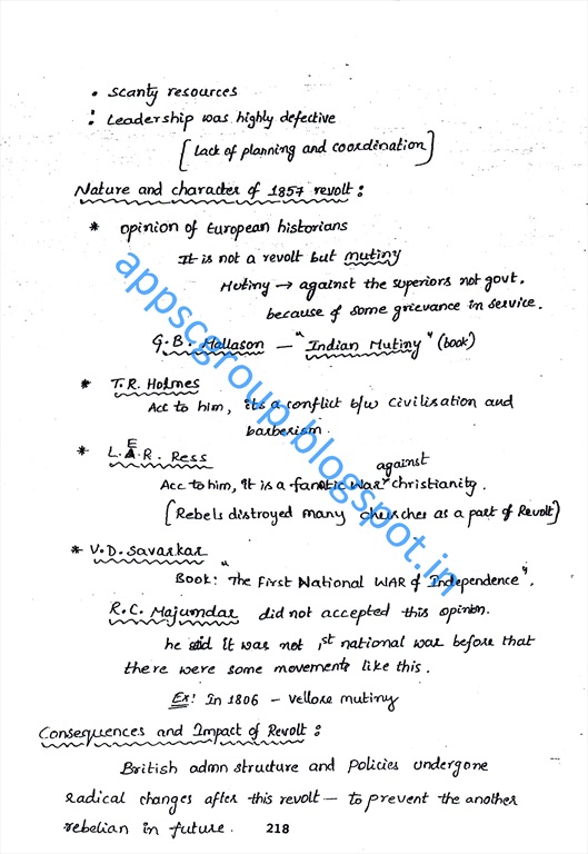 Part 5: Modern India History Class Notes for UPSC Prelims, APPSC & SSC ...