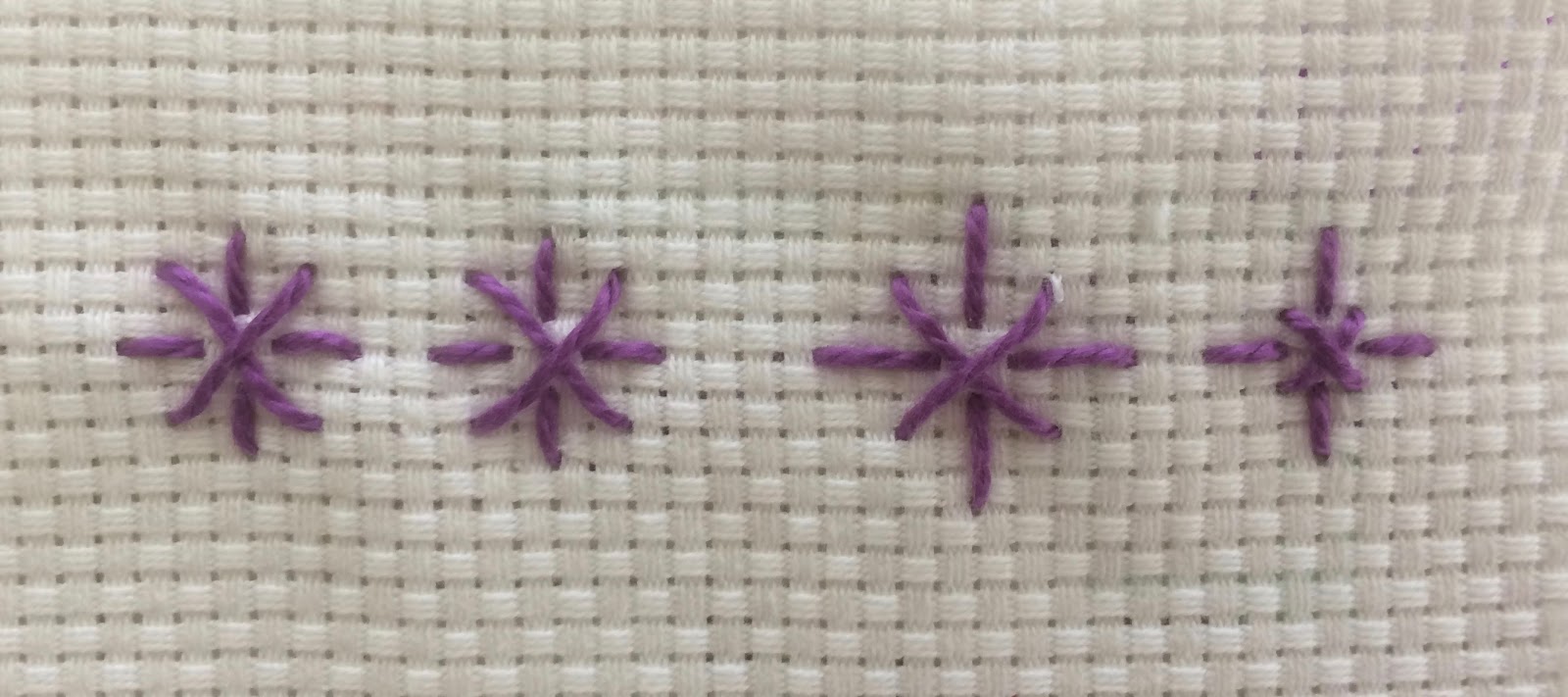 Queenie's Needlework: Sunday Stitch School - Lesson 24: X-Ray Stitch