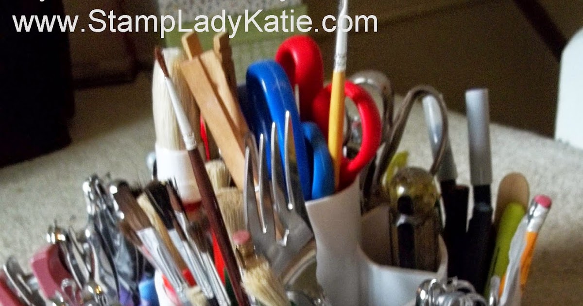 StampLadyKatie.com: Handy Storage for Quick Access to Craft Tools