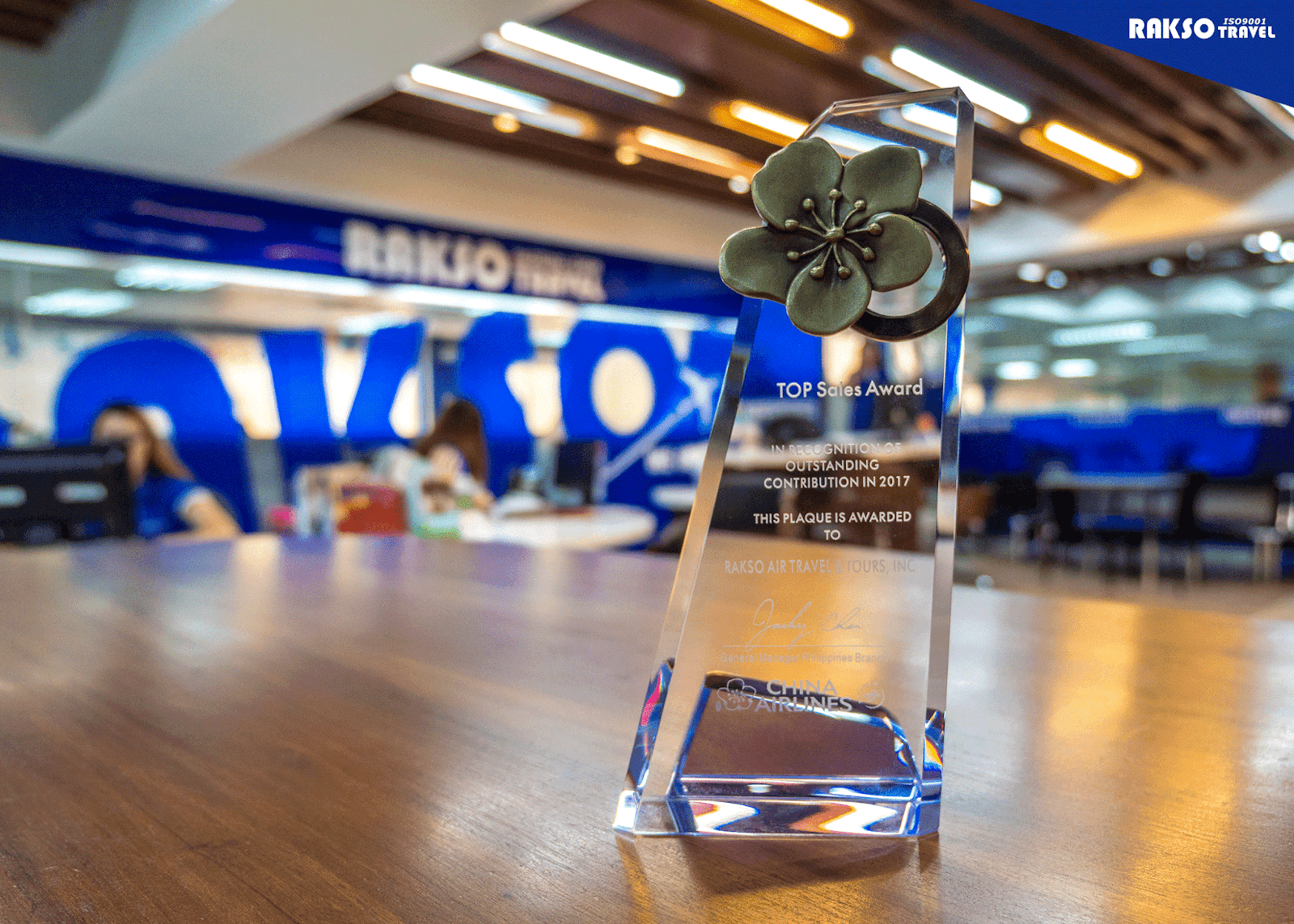 RAKSO TRAVEL received various awards from airlines and hotel partners