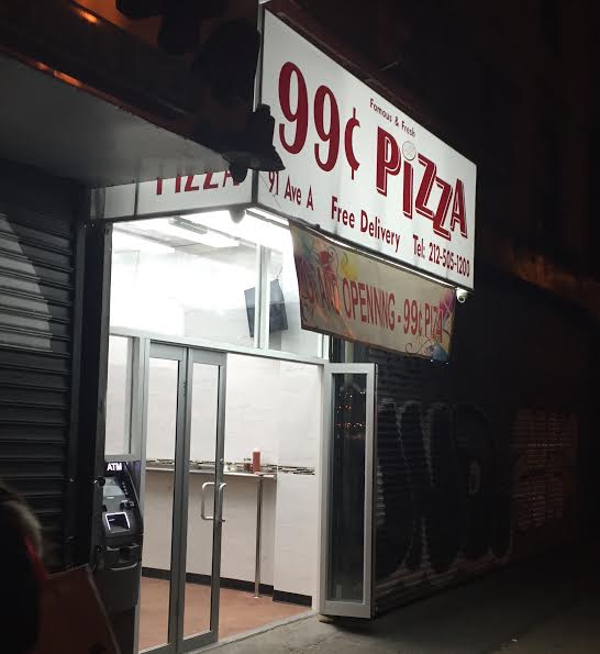 EV Grieve: 99¢ Pizza now serving 99¢ pizza on Avenue A