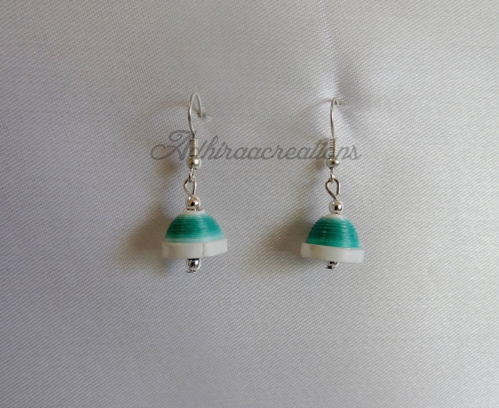 Adhiraacreations: Some more paper jhumkas