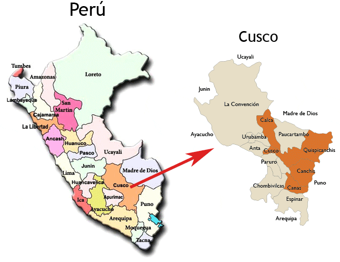 Cuzco: Ubicación de Cusco