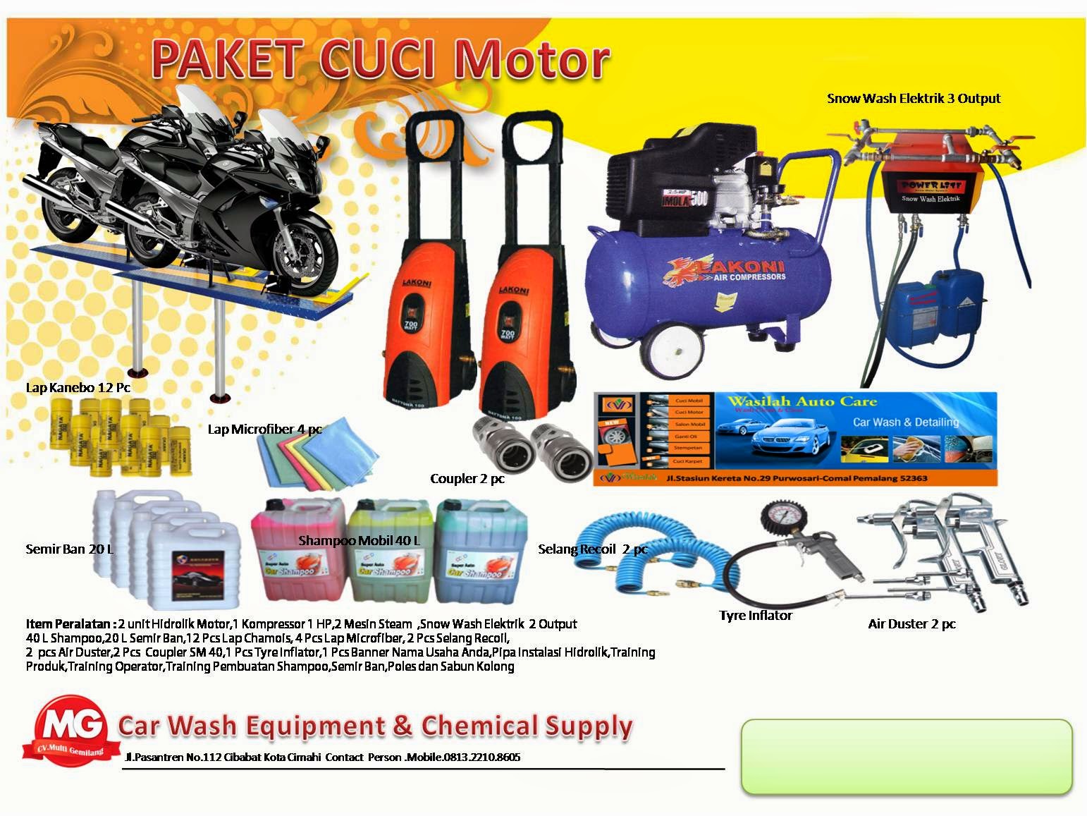 PAKET CUCI MOTOR 2 HIDROLIK ~ Hidrolik Cuci Mobil
