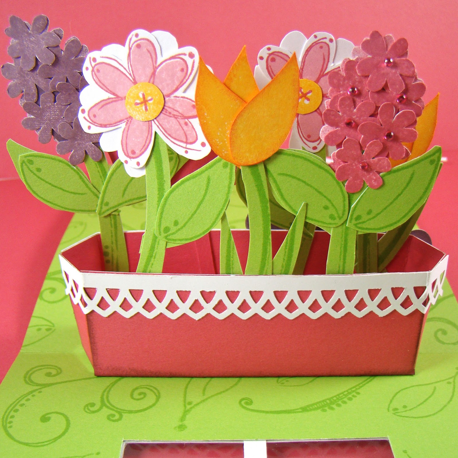 CTMH | Scrapbook Snippets: Spring Flower Pop-Up Card