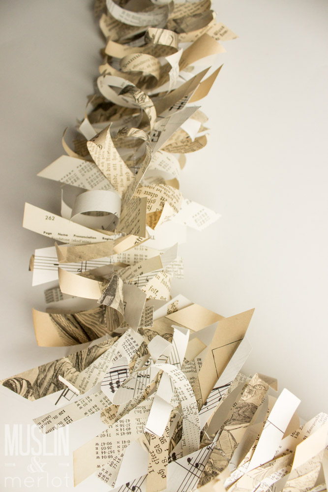 Paper Scrap Garland! - Muslin and Merlot