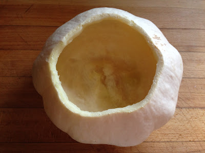 Menjar a Cala Blanca: CALABAZA PATISSON RELLENA