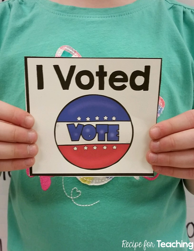 Election Day Voting Fun for Kindergarten - Recipe for Teaching