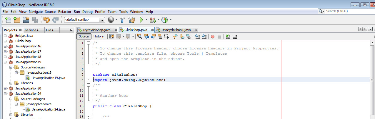 Sika's Idea: Membuat Input dalam NetBeans Menggunakan JOptionPane