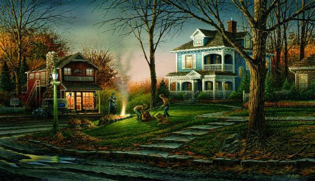 Terry Redlin Autumn Evening | Autumn Weddings Pics