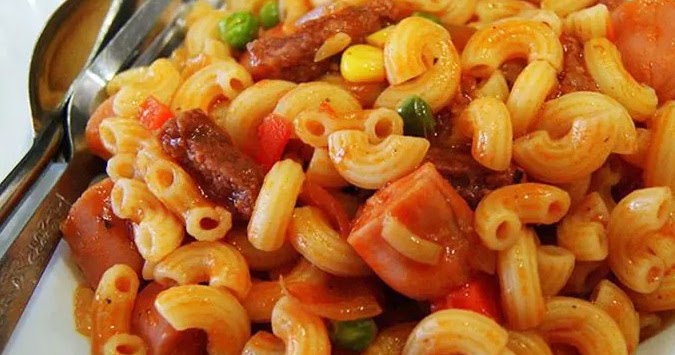 Saute Pasta Macaroni Oyster Sauce - BEAN GIRRAS