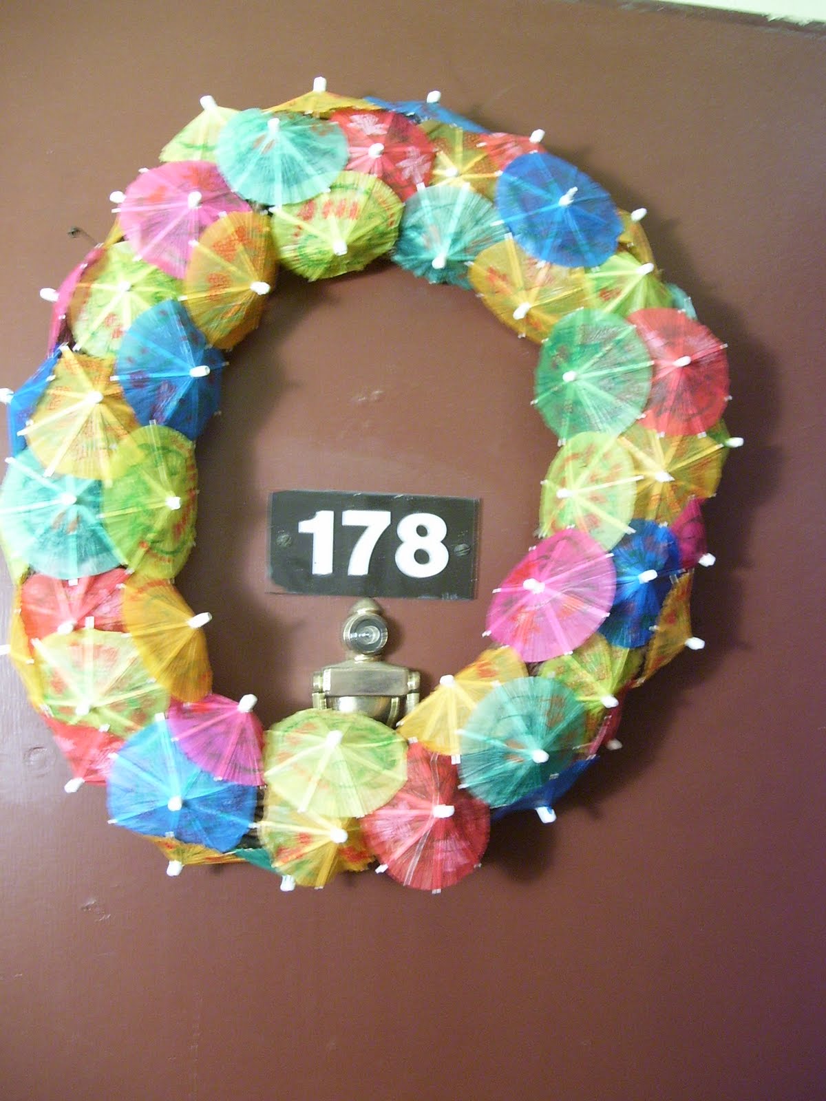Whimsically Homemade: Parasol Pick Spring Wreath