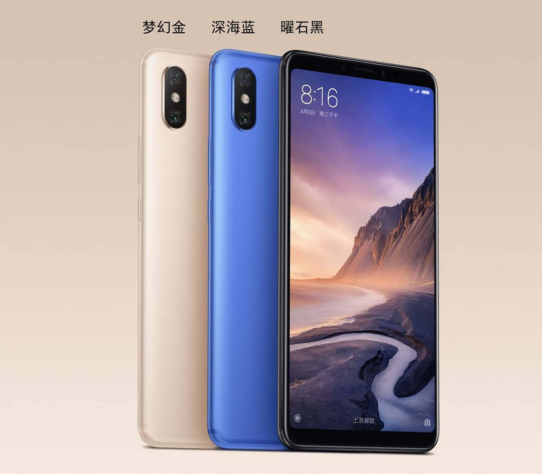 Novedades sobre el XIAOMI Mi MAX 3 - PLUGINSXBMC