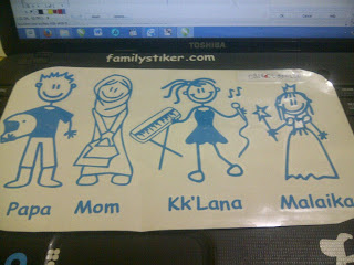Stiker Family: Sticker Happy Family Karakter Keluarga stiker cutting