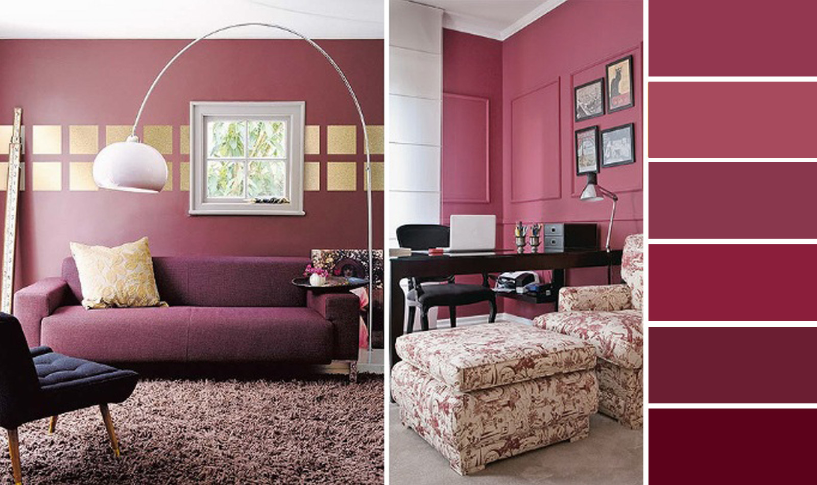 Inspiração das cores: variações de vinho - *Vista a Casa! por MesklaDesign