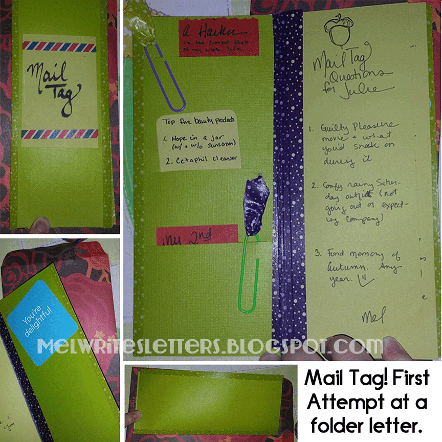 Mel Writes Letters: Folder Letters