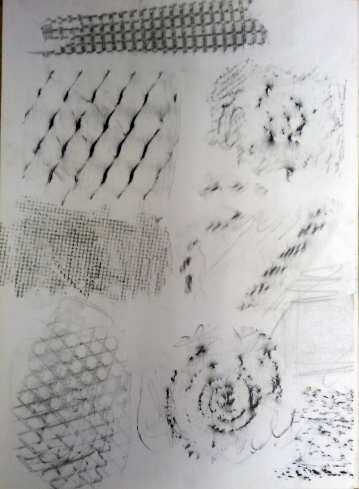 Art & Design Blog: Week Three: Graphite Rubbing & Wax-Resist Experiments