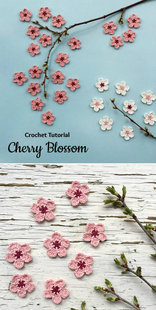Beautiful Skills - Crochet Knitting Quilting : Cherry Blossom - Free ...