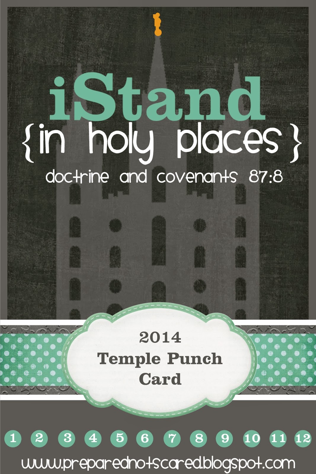 Prepared NOT Scared!: Temple Punch Cards