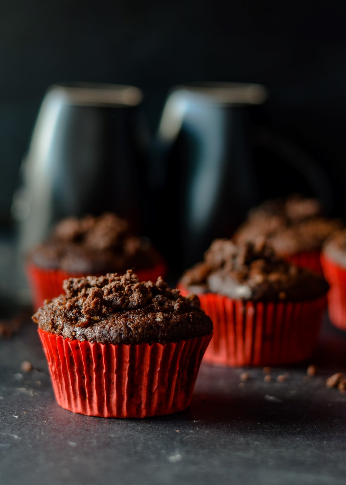 The Social Network/-/Chocolate pear crumble muffins | The moonblush Baker