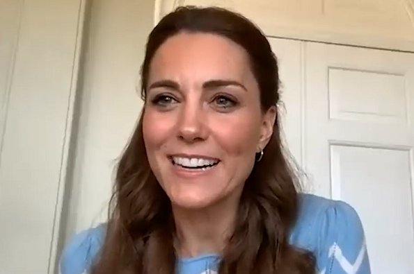 The Duchess of Cambridge carried out video calls with Kingston Hospital