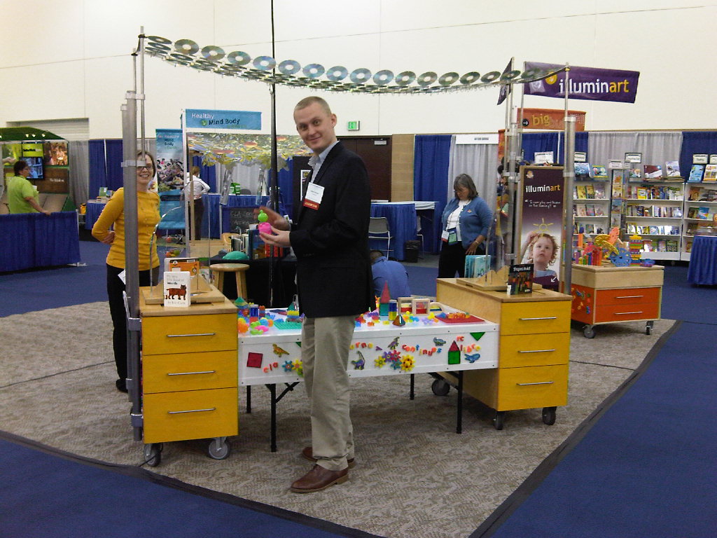 2011 California Library Association Conference: Booth set up at CLA