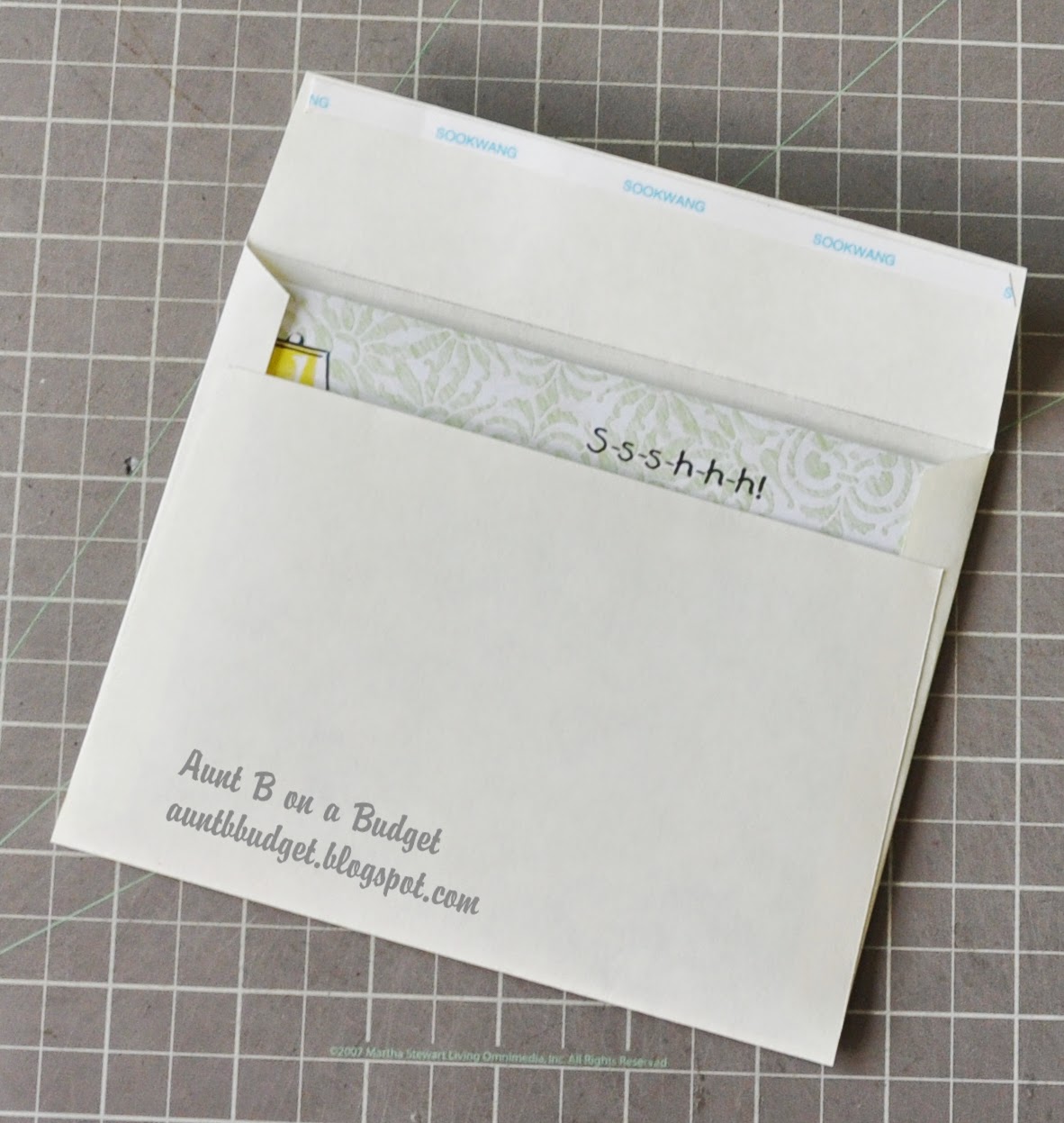 Aunt B on a Budget: How To Make An Envelope