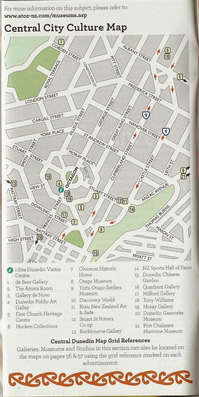 Mapas y planos de Oamaru y de la Península de Otago - Conmimochilacuestas