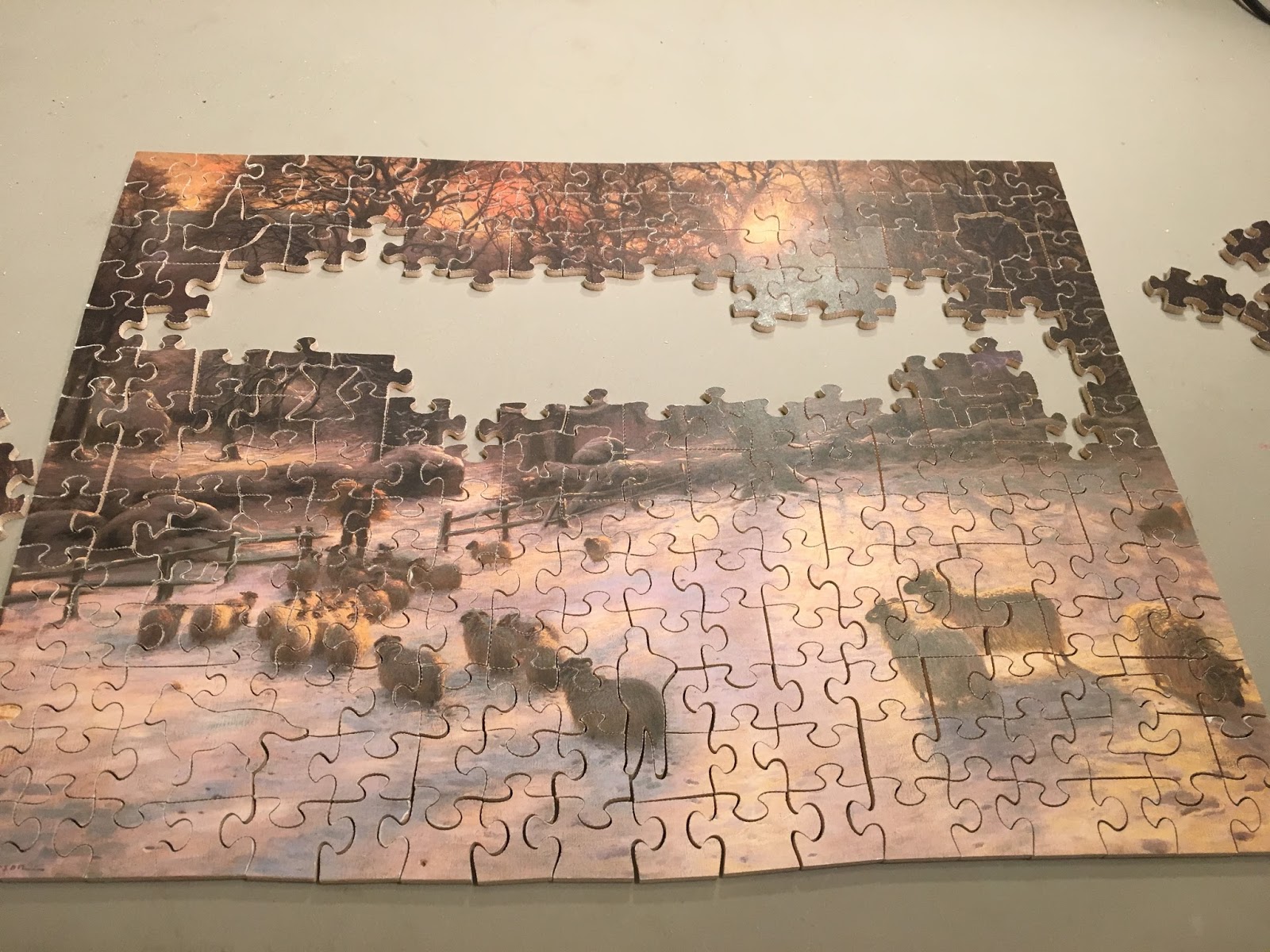 Rebecca's Wooden Jigsaw Puzzles: Enigma Gold Box, sheep
