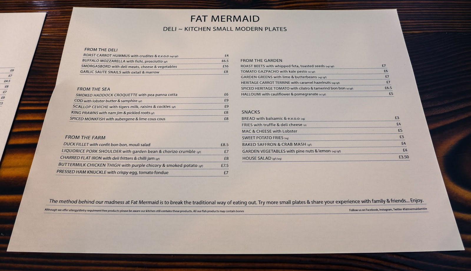 The Secret Diner: Fat Mermaid [CLOSED]