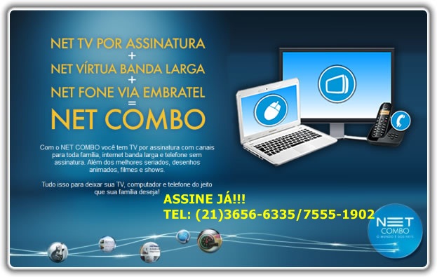 NET VIRTUA ,TV E TELEFONE